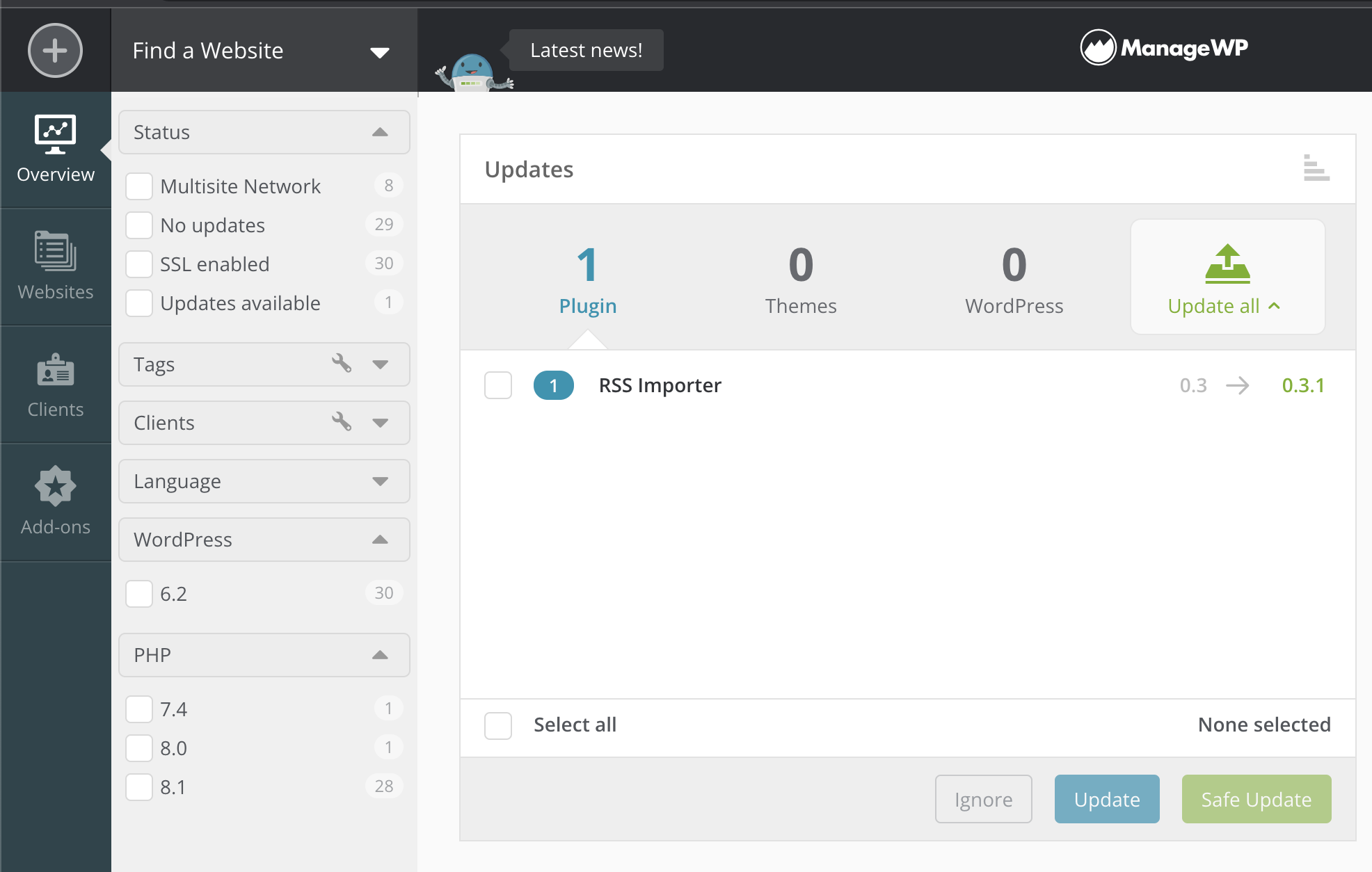 What is ManageWP and how do I use it? - Webepoch